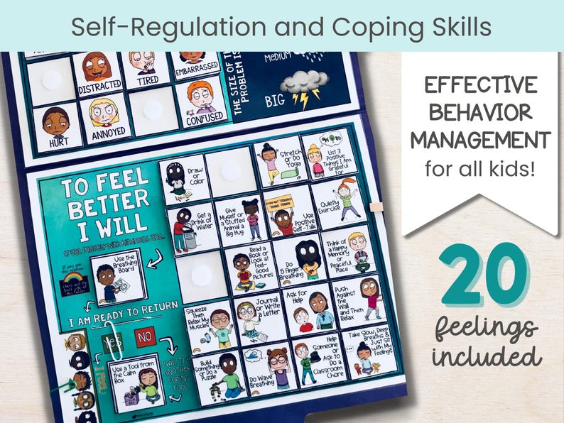 Portable Calm Corner Lap Book: Kids' Self-regulation Tool - Etsy