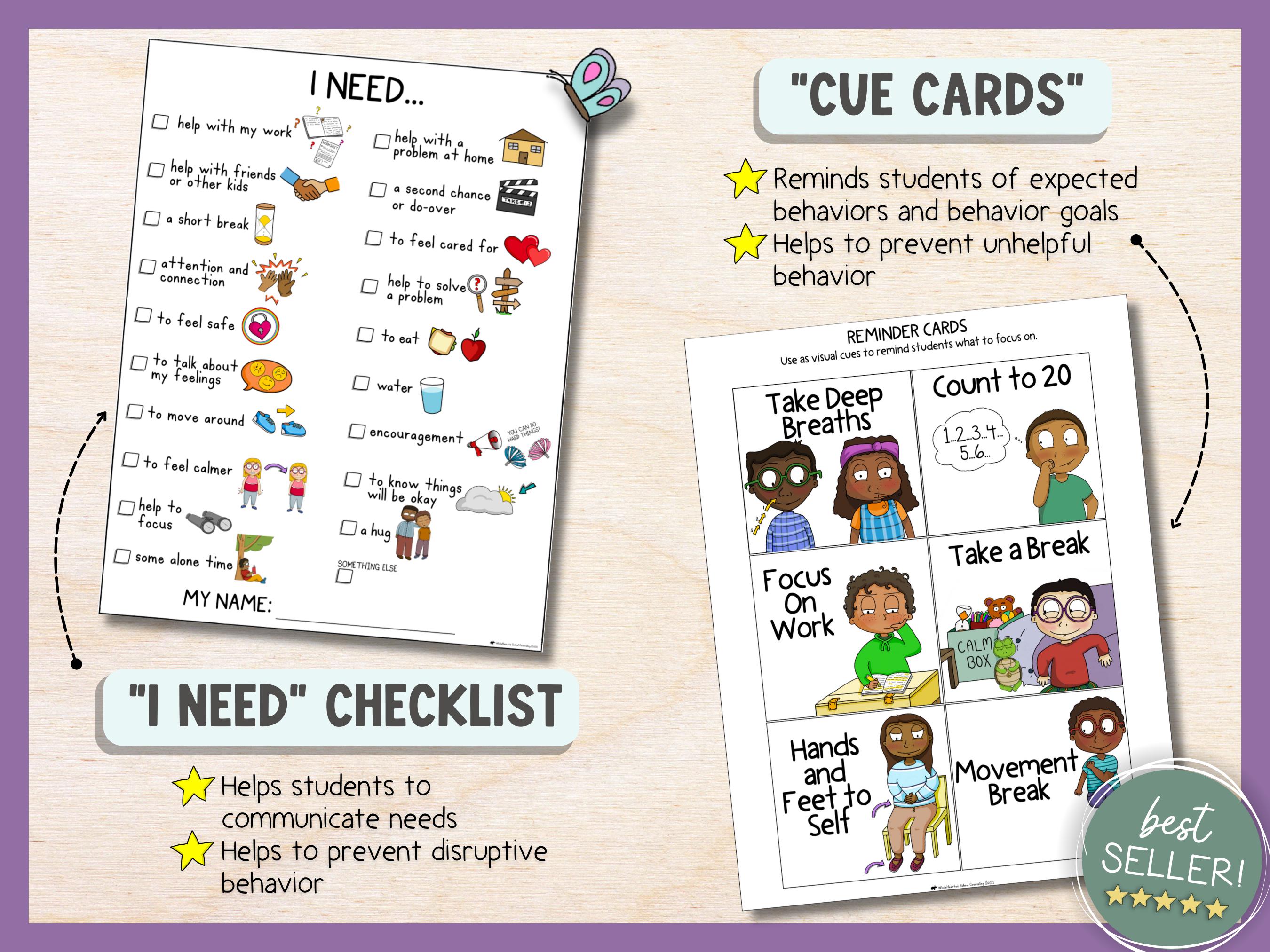 Behavior Reflection Think Sheets: Classroom Management Tools (PDF) - Etsy