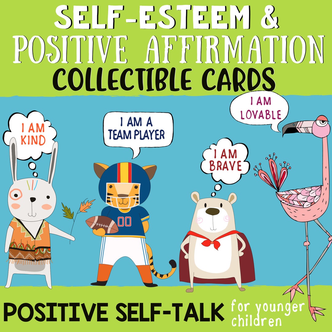 Self-esteem & Positive Affirmation Cards/ Positive Self-talk "reward ...