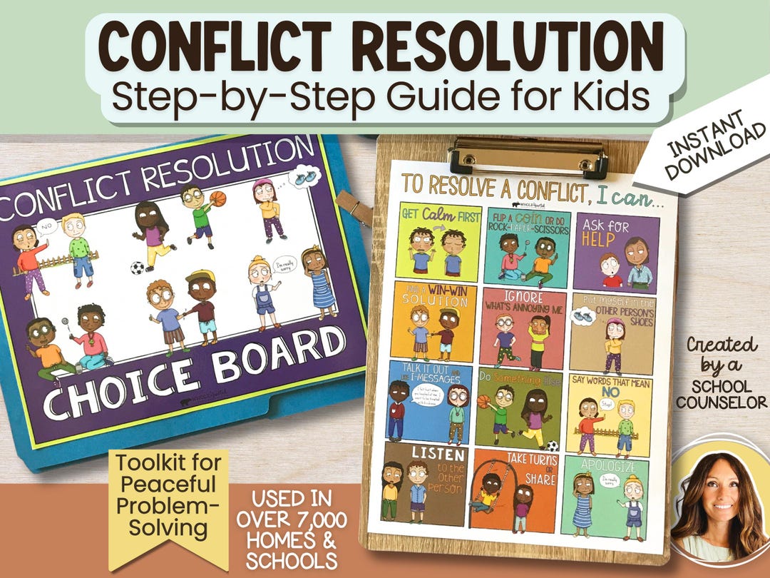 Conflict Resolution Tool for Kids - Teach Problem Solving, SEL Skills ...