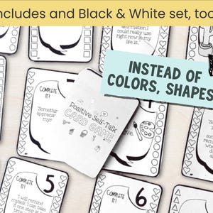 Positive Self-talk Card Game: SEL Therapy for Kids & Teens (digital ...