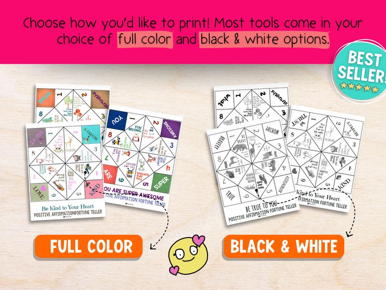 Positive Affirmation Activity for Kids, Counseling Lesson, Self Esteem ...