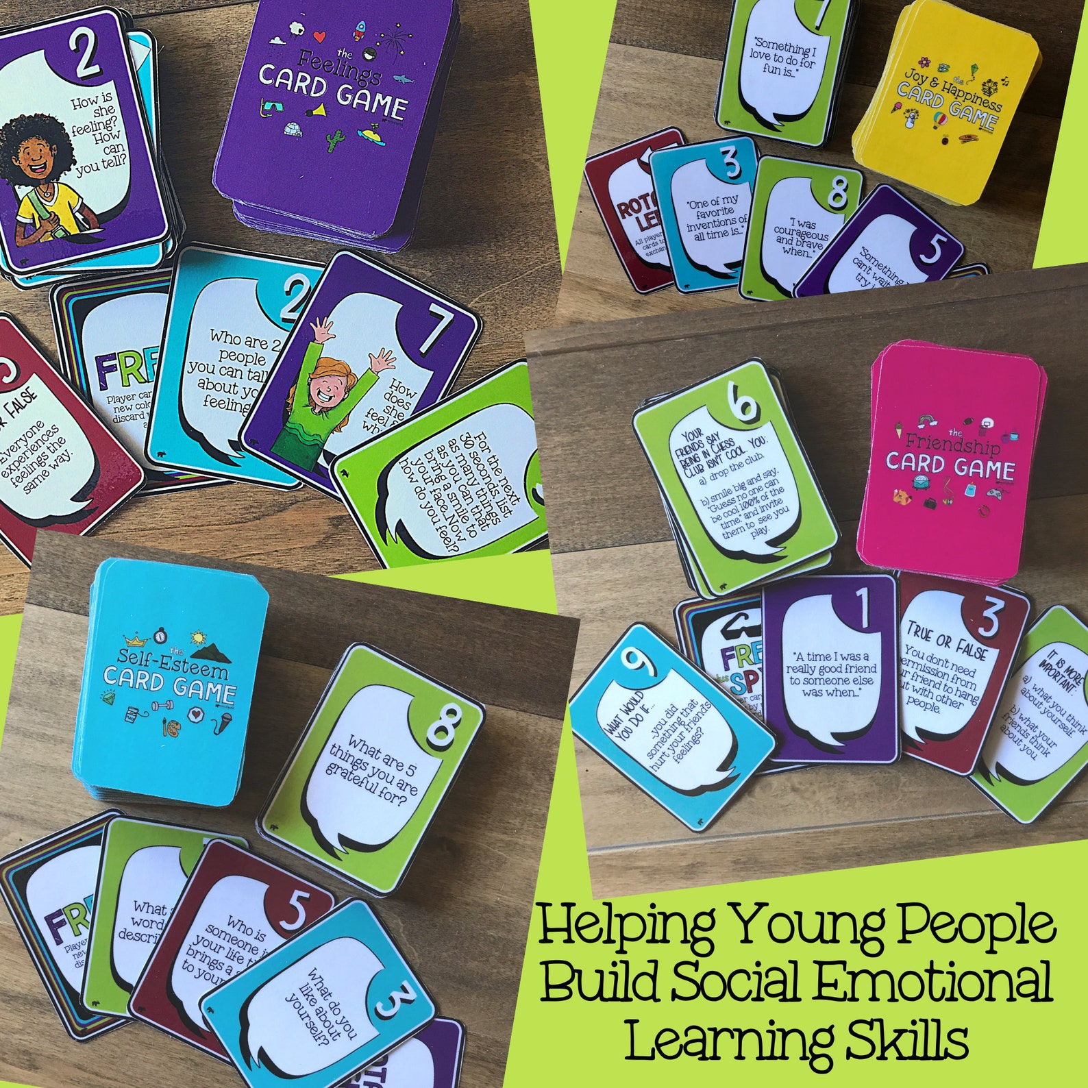 Social Emotional Learning Card Game Bundle - 10 SEL Topics for ...