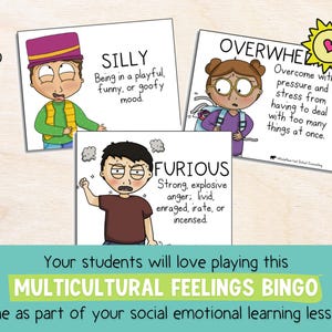 Multicultural Feelings Bingo: Emotional Awareness Activities,diversity ...
