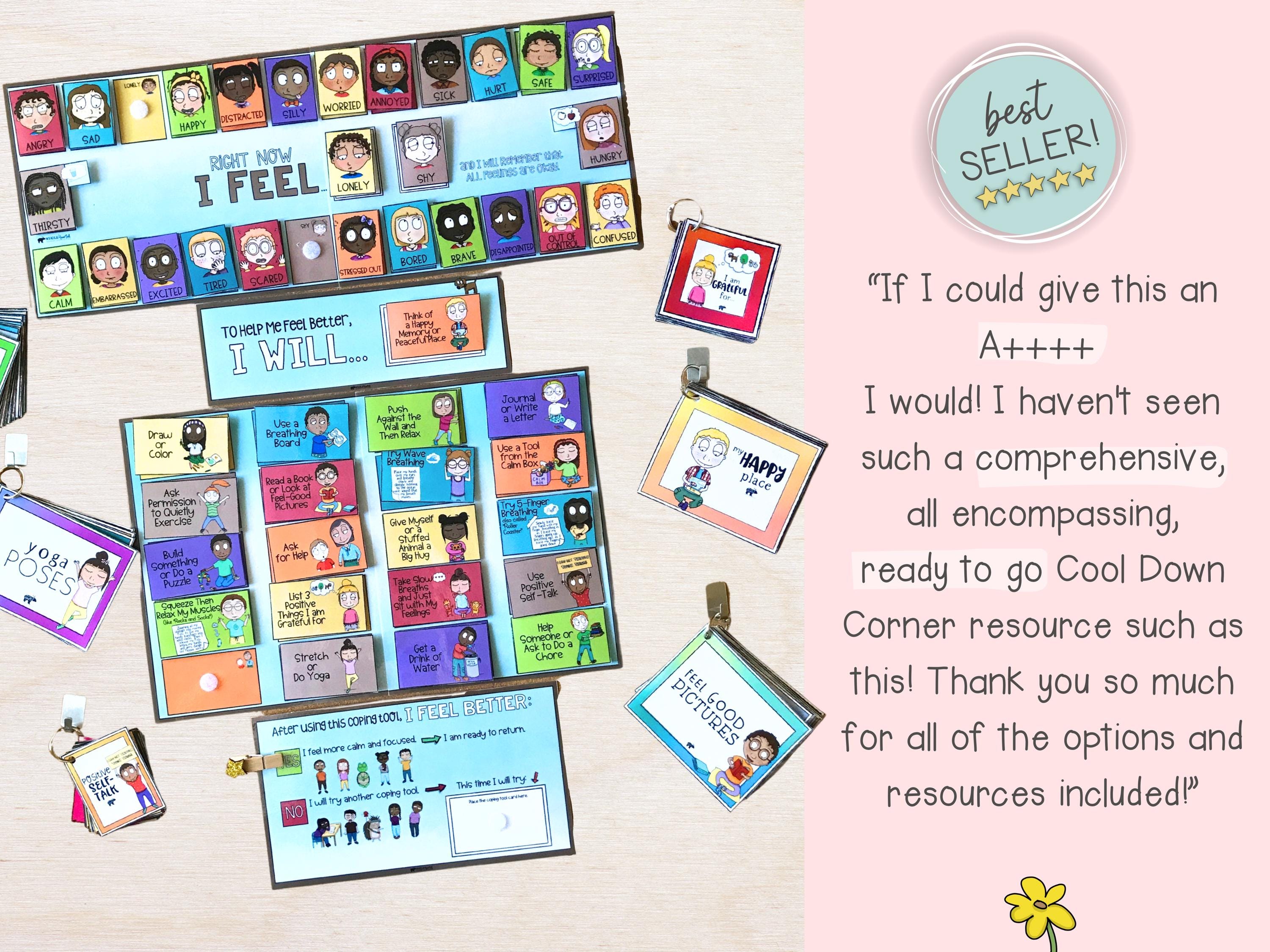 CALM DOWN CORNER: Classroom & Home Calm Kit, Sel Coping Tools ...