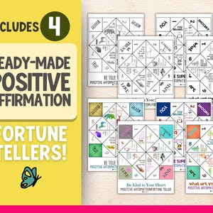 Positive Affirmation Activity for Kids, Counseling Lesson, Self Esteem ...