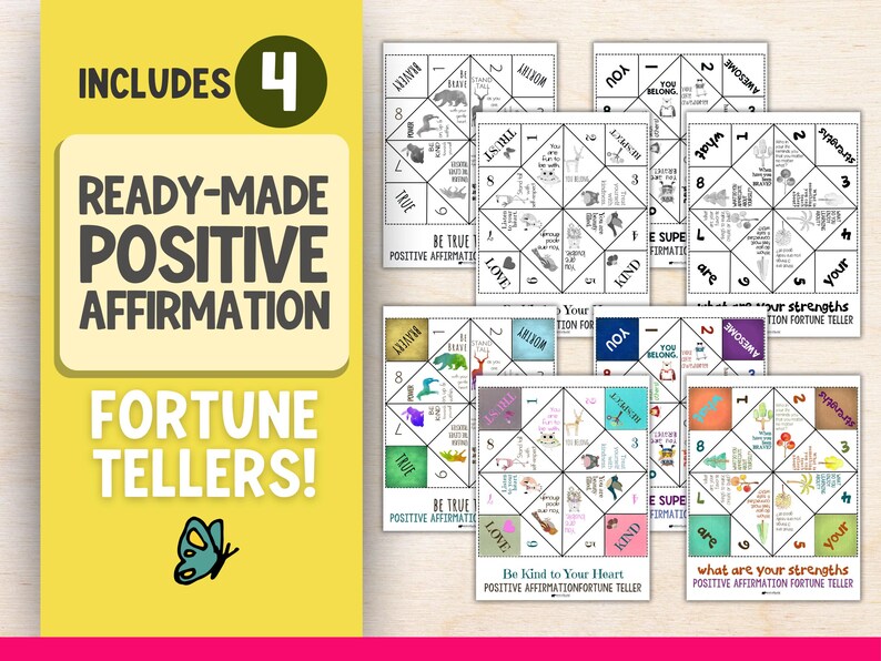 Positive Affirmation Activity for Kids, Counseling Lesson, Self Esteem ...