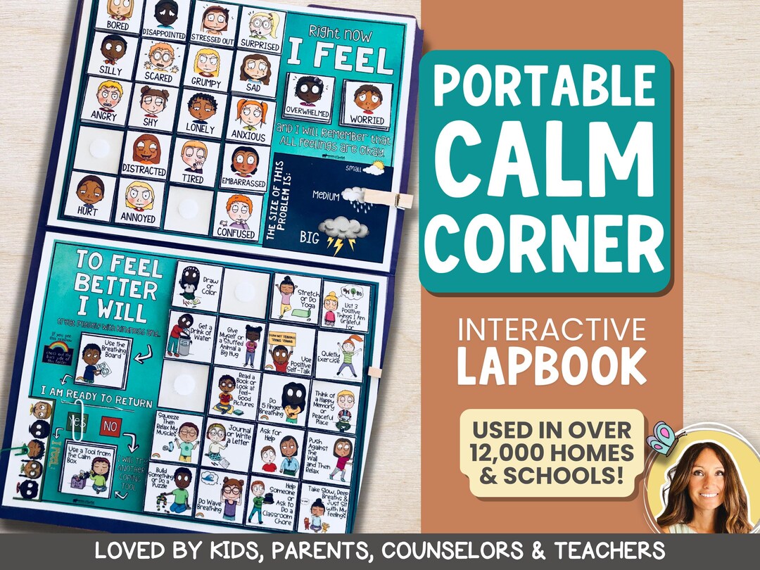 Portable Calm Corner for Kids: Self-regulation Tool, Coping Skills ...
