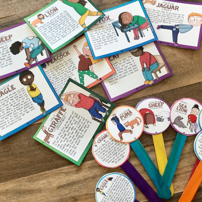 Kids Mindfulness Yoga Poses: Classroom Management, Calm Corner, Brain ...