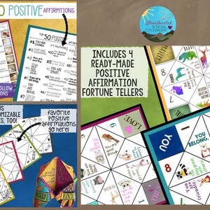 Positive Affirmation Counseling Lesson, Self Esteem Group Activity ...