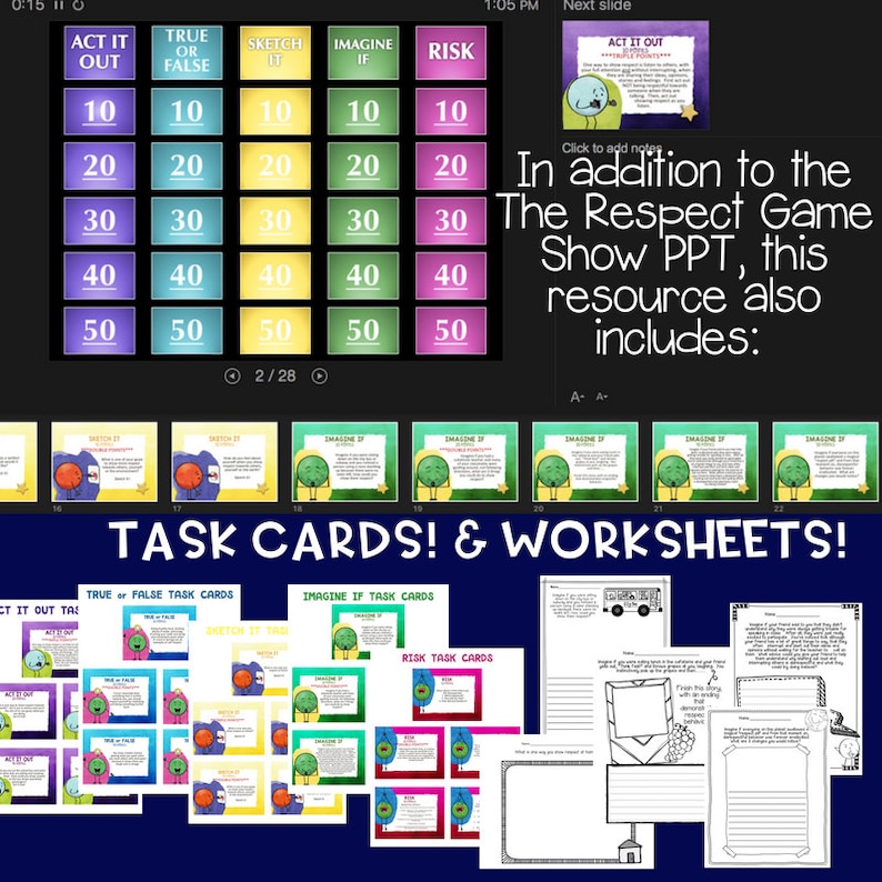 Respect Game Show: Character Education Lesson (digital Download) - Etsy