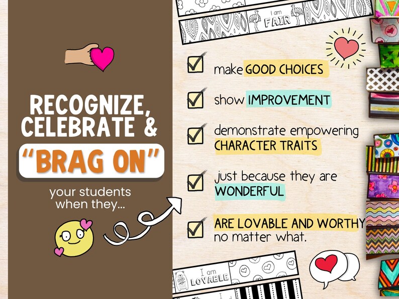 Brag Bracelets - Character Traits, Affirmations & Positive ...