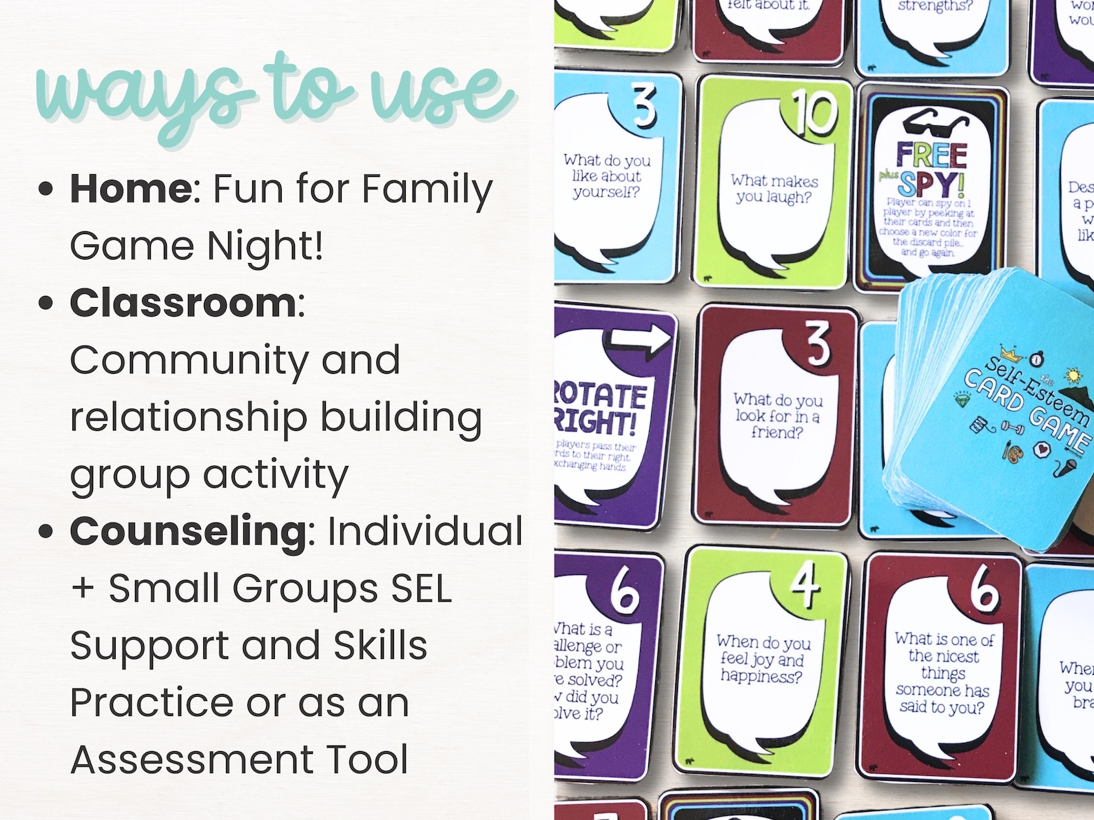 Self-esteem Card Game: Social Emotional Learning (digital Download) - Etsy
