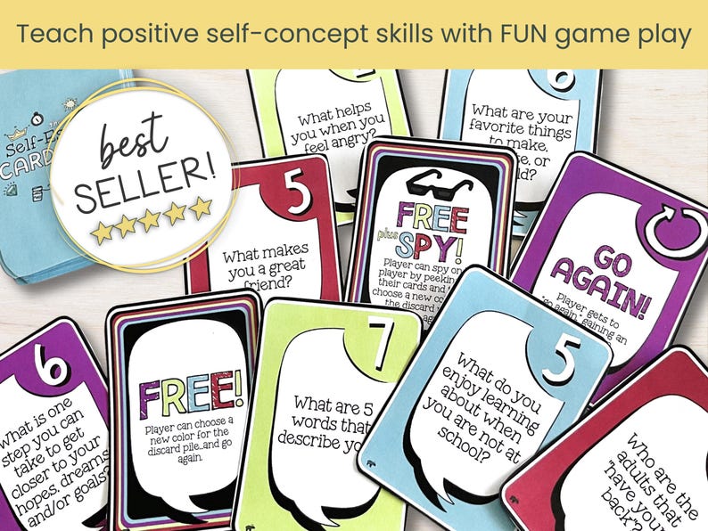 Self-esteem Card Game: Social Emotional Learning (digital Download) - Etsy
