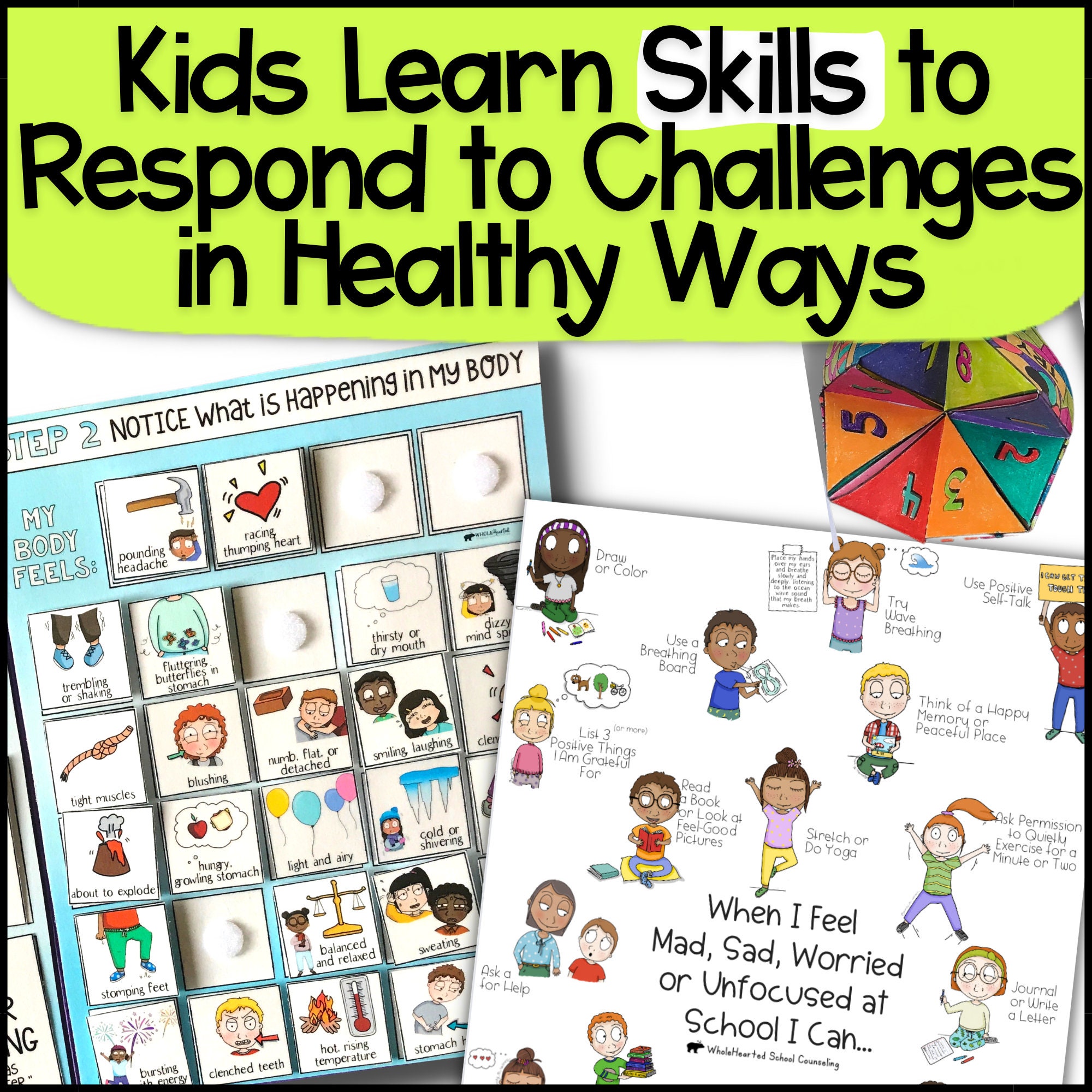 SELF-REGULATION Coping Skills Bundle/ Calm Corner, SEL Lessons, Games ...