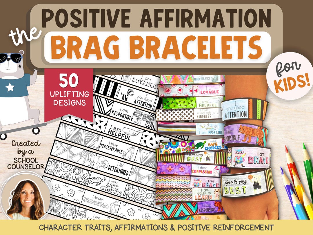 Brag Bracelets - Character Traits, Affirmations & Positive ...