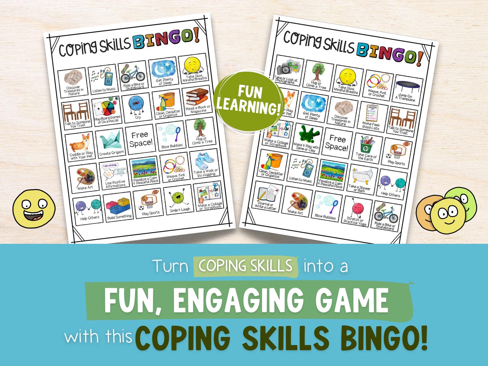 Coping Skills BINGO Game: Stress Management & SEL Activity - Etsy