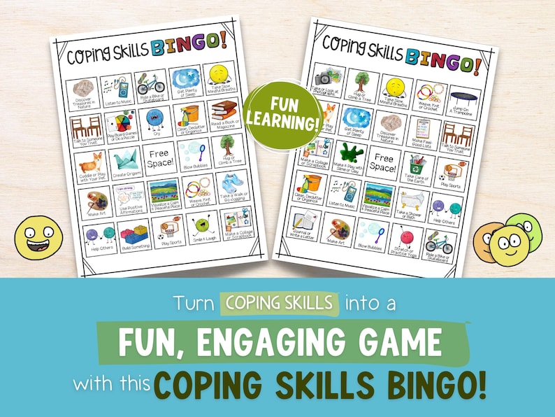 Coping Skills BINGO Game: Stress Management & SEL Activity - Etsy