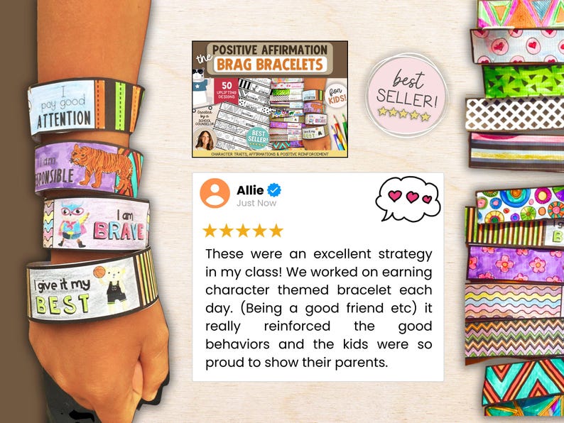 Brag Bracelets - Character Traits, Affirmations & Positive ...