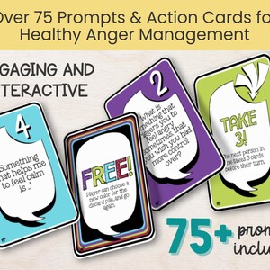 Anger Management Card Game: Coping Skills for Kids & Teens (digital ...
