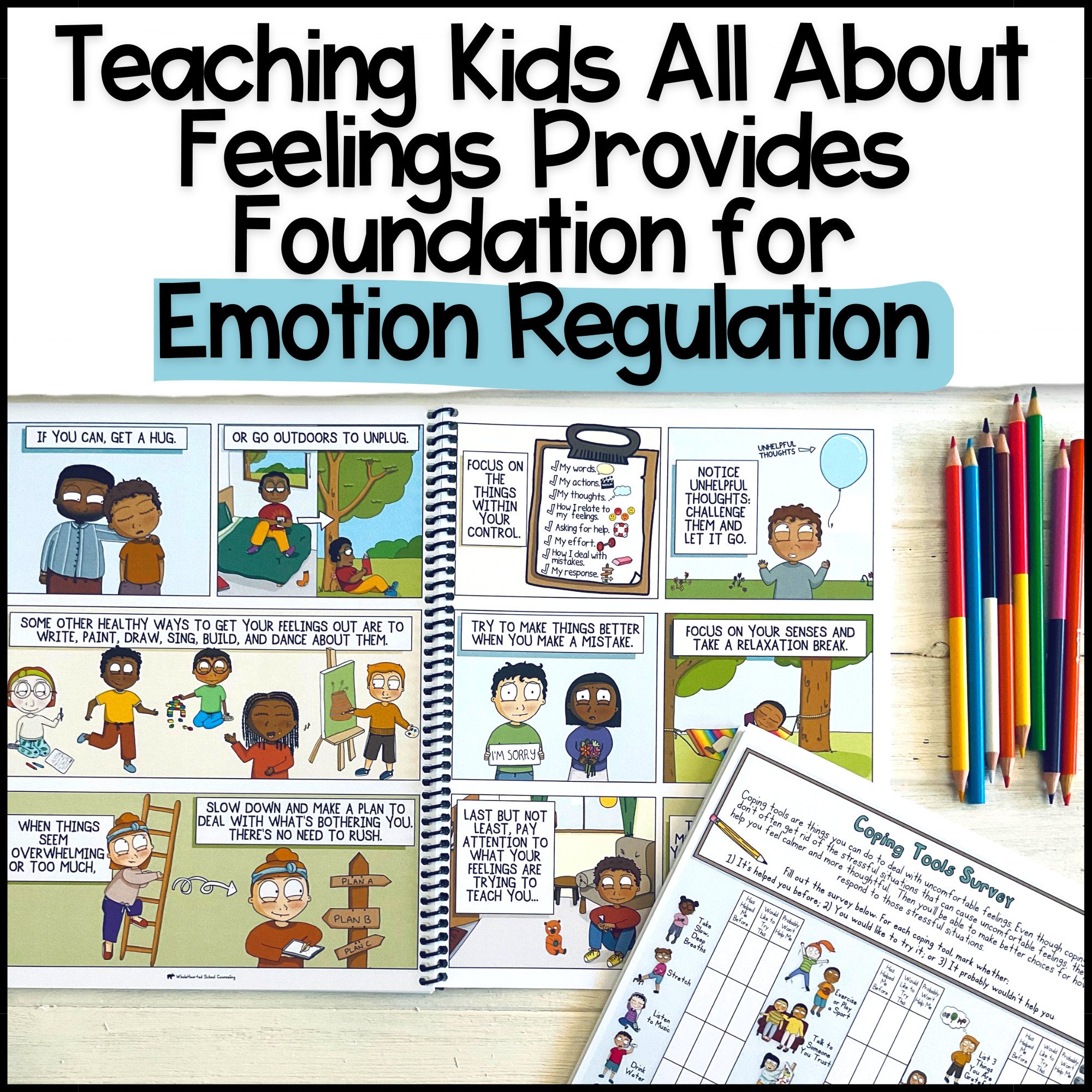 FEELINGS BUNDLE/ Identify Emotions & Self-regulation Coping Skills ...