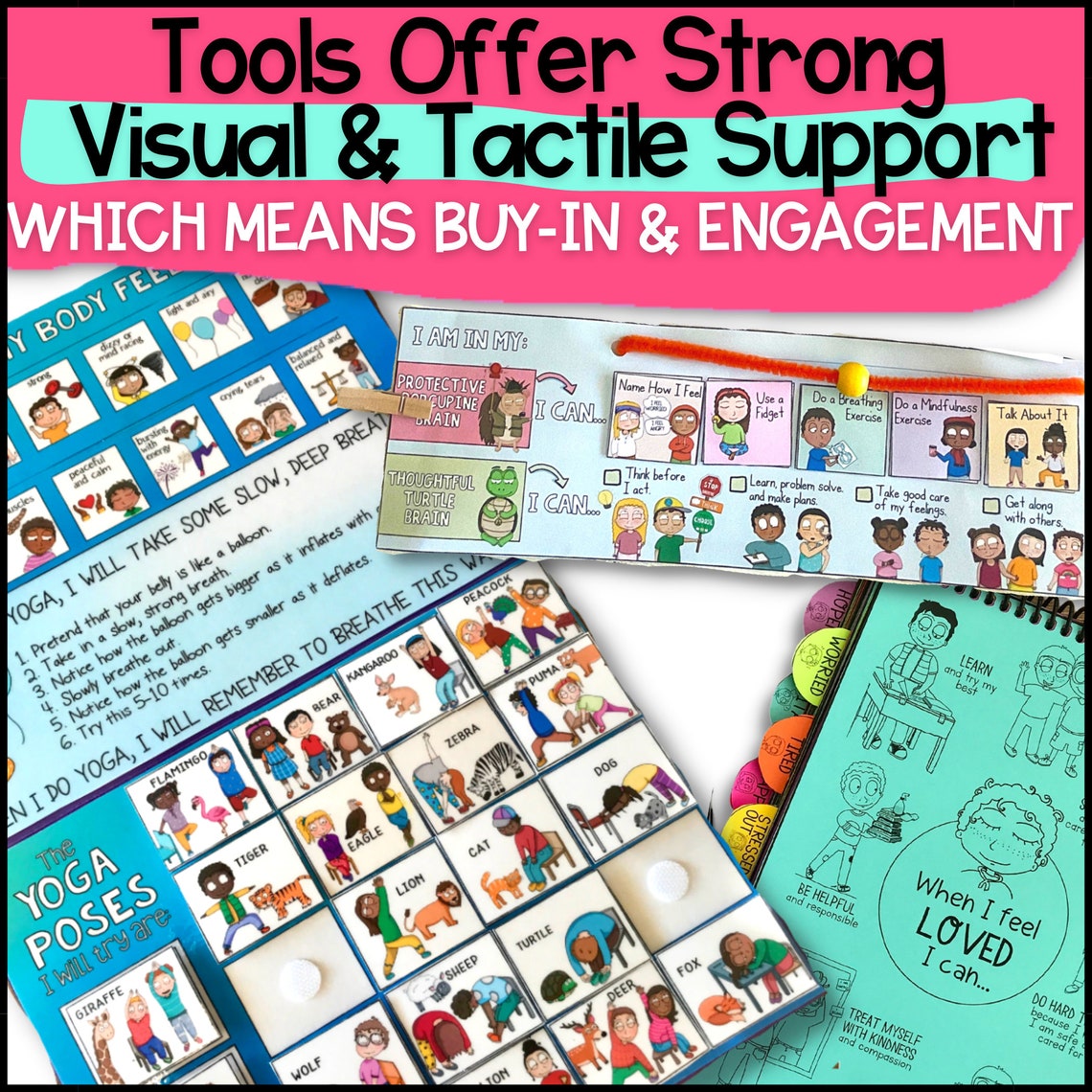 Coping Tools Bundle for Kids: Self-regulation, Social Emotional Skills ...