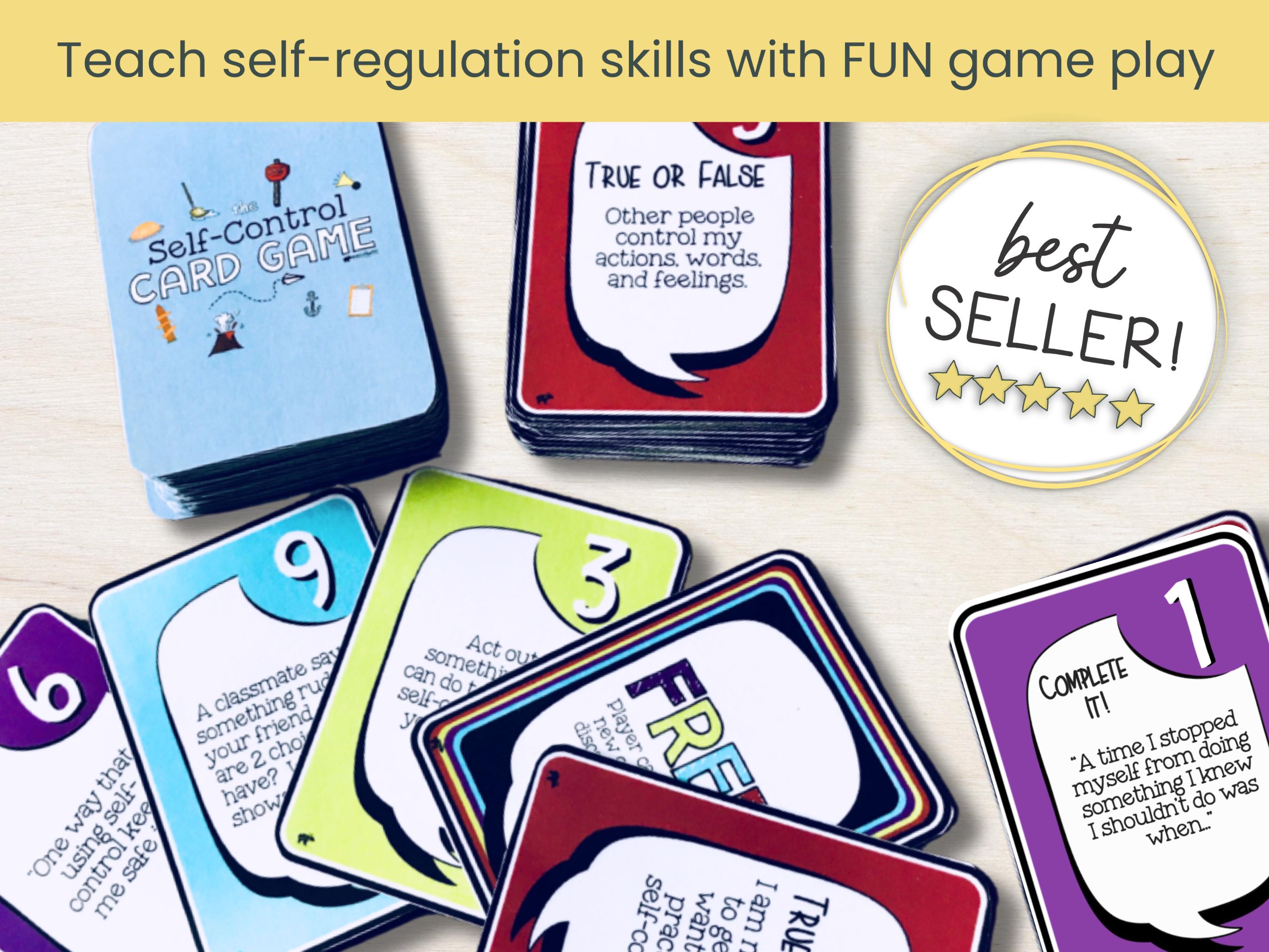 Self-control Counseling Game, Therapy for Kids & Teens, SEL Coping ...