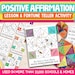 Positive Affirmation Activity for Kids, Counseling Lesson, Self Esteem ...