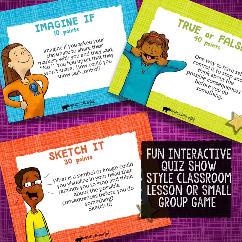 Self-control Game Show: Executive Functioning SEL Lesson (google Slides ...