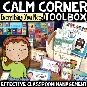 CALM DOWN CORNER: Classroom Management Social Emotional Learning Coping ...