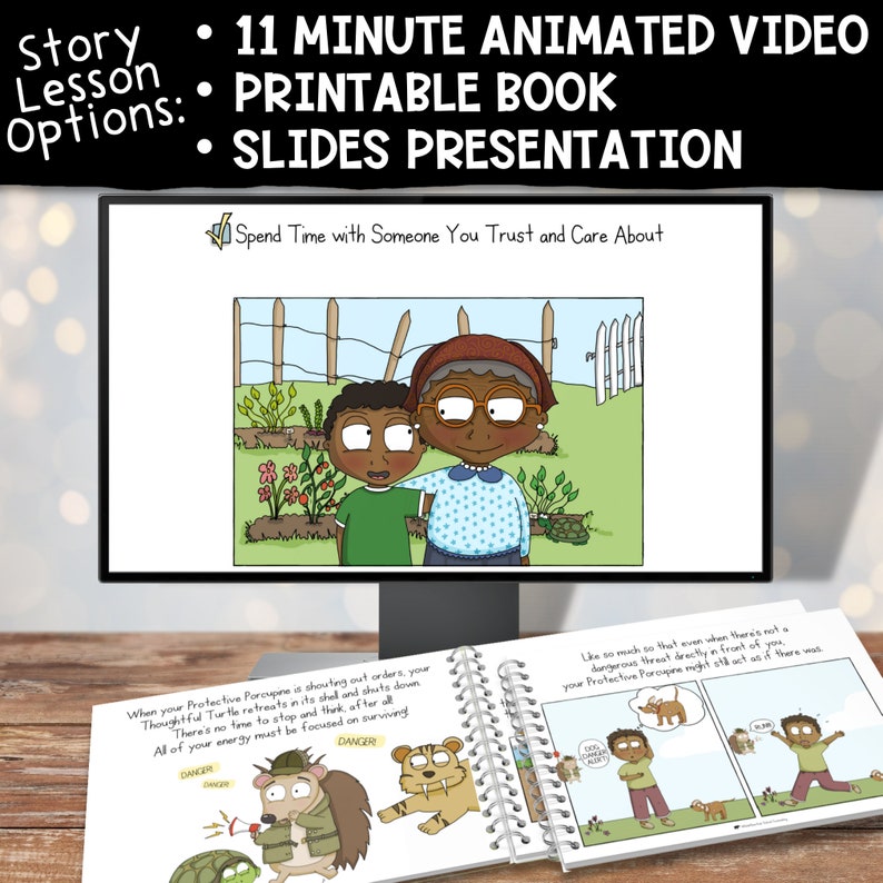 Brain & Stress Response SEL Lesson: Trauma Sensitive Kids, Emotion ...