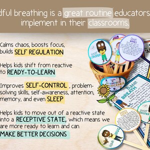 Mindful Breathing Exercises for Kids: Calm Corner SEL Tools (digital ...