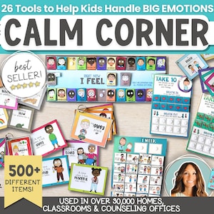 CALM DOWN CORNER: Classroom & Home Calm Kit, Sel Coping Tools ...