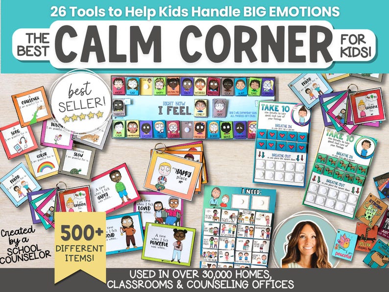 CALM DOWN CORNER: Classroom & Home Calm Kit, Sel Coping Tools ...