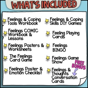 FEELINGS BUNDLE/ Identify Emotions & Self-regulation Coping Skills ...