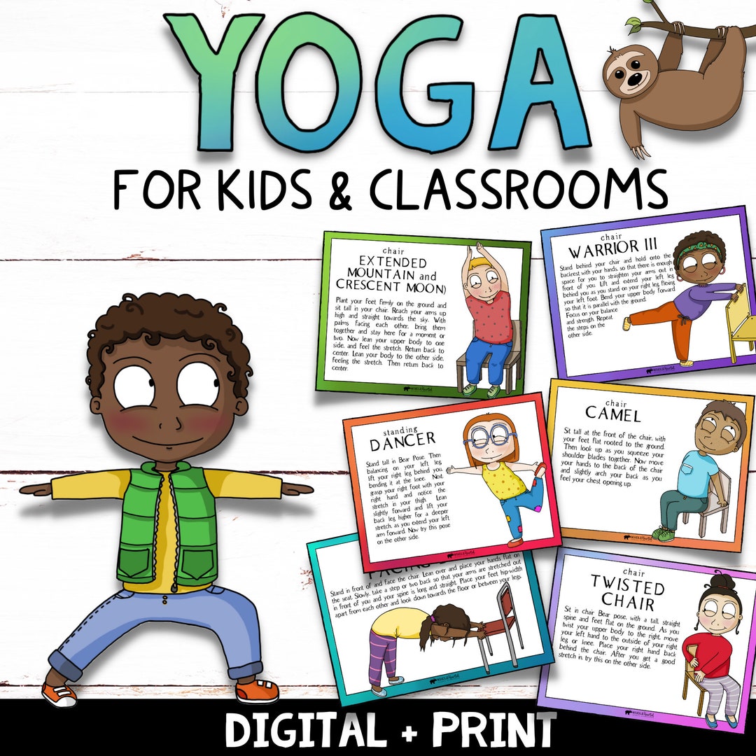 Kids Yoga Poses: Classroom Management, Brain Breaks (digital & Print ...