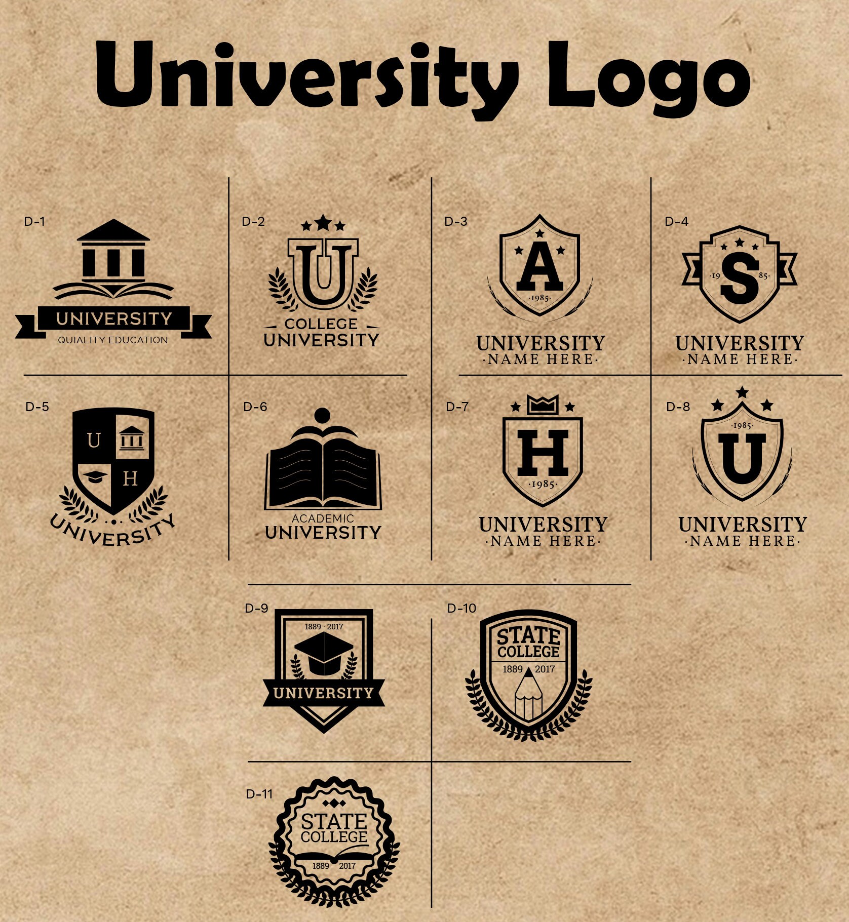 Custom University Logo Certificate Holder, Leather Certificate Holder ...