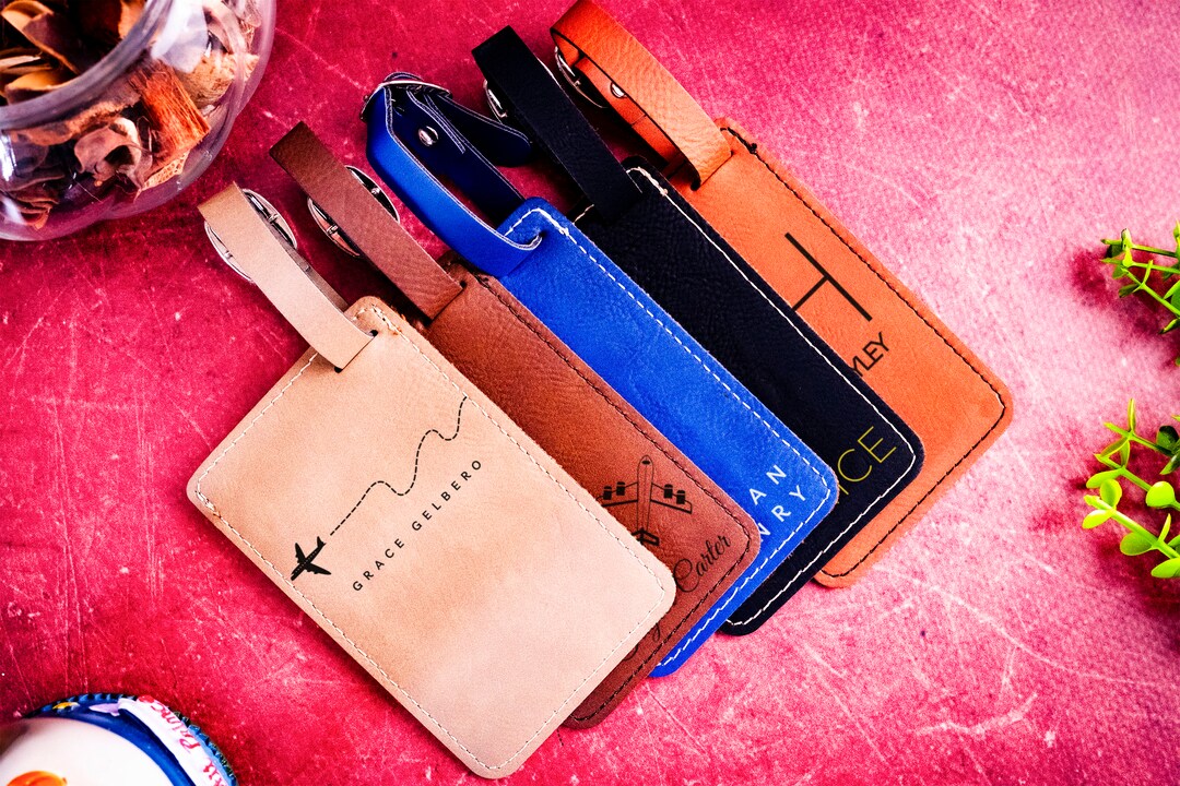 Custom Map Luggage Tag, Leather Luggage Tag, Personalized Country Map ...