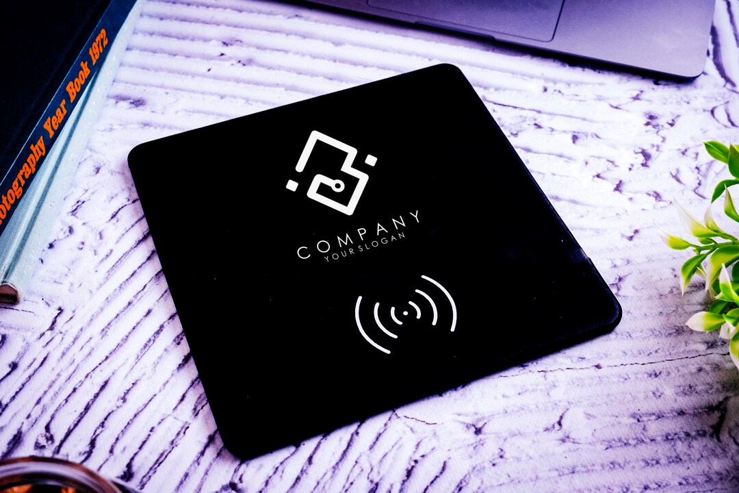 Custom Leather Charging Mat, Company Logo Engraved Phone Charger ...