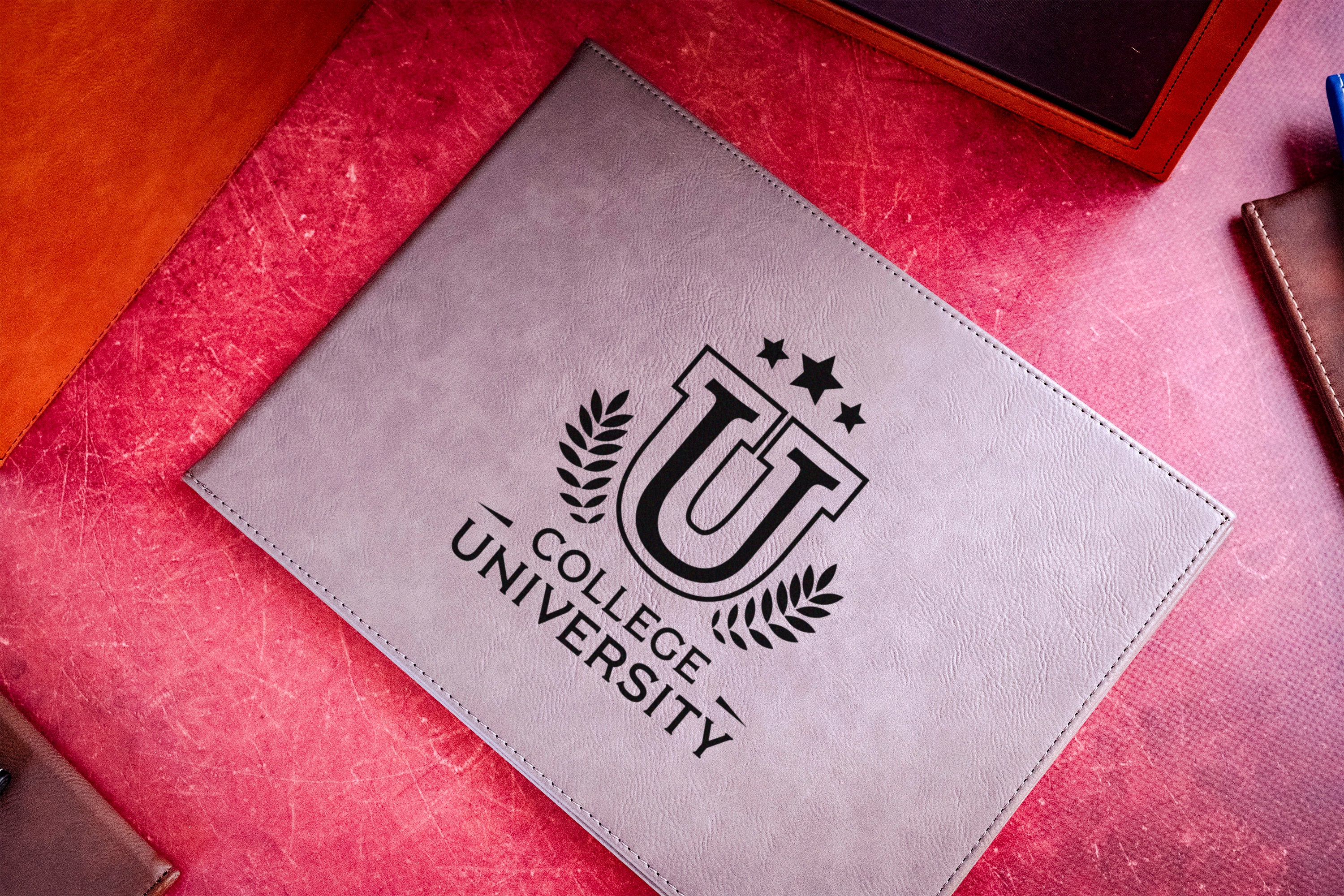 Custom University Logo Certificate Holder, Leather Certificate Holder ...