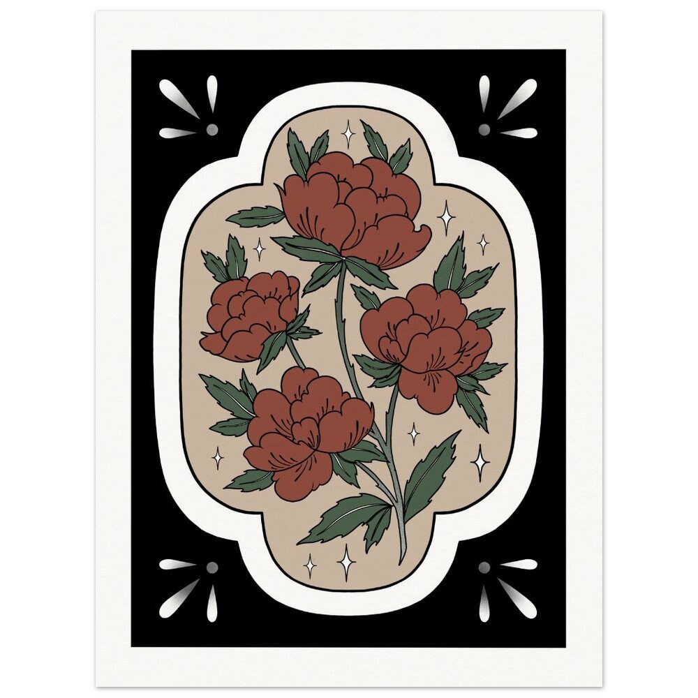 Ornamental Flower Poster (color): Flower, Nature, Plant Wall Decor ...