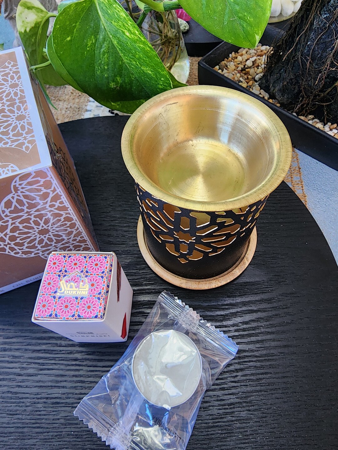 Brass Burner, Smokeless Incense Blocks, Discs, Oils Burner, With ...