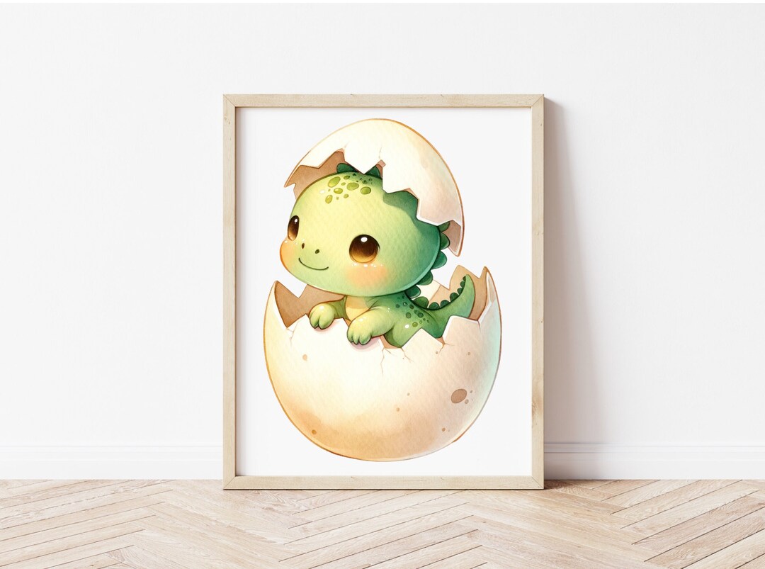 Baby Dinosaur Art Print Baby Boy Room Decor Printable Nursery Art ...