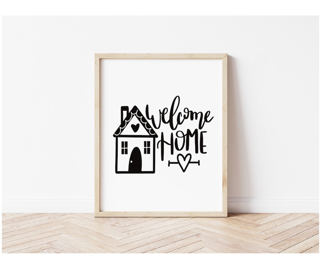 Welcome Home Print, Welcome Home Sign, Printable Art, Entry Way Art ...