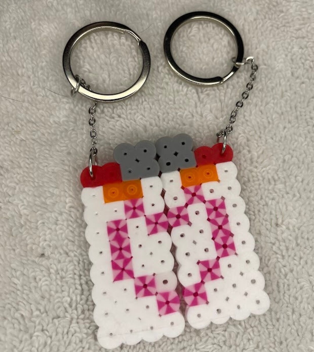 Matching Perler Bead Heart Lighters for BFF and Couples - Etsy Canada