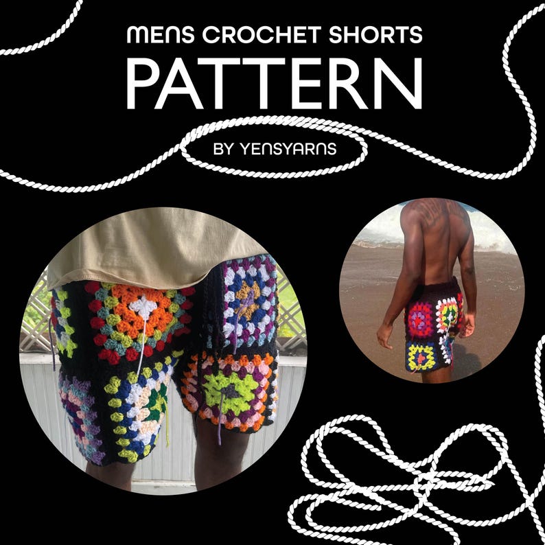CROCHET PATTERN: Mens Crochet Shorts - Etsy
