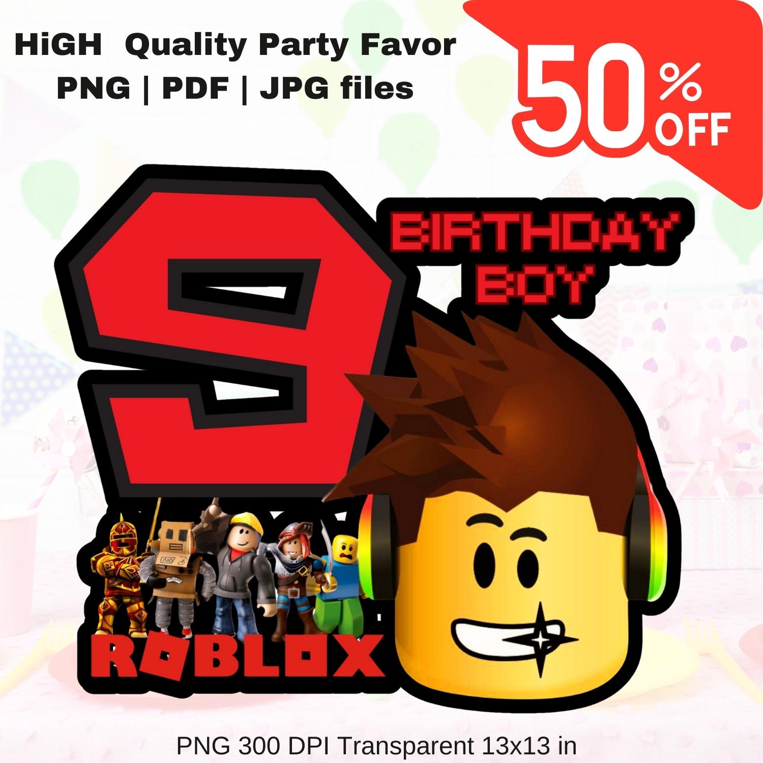Roblox Birthday Png, Birthday Roblox, Sublimation Design, Birthday Boy ...