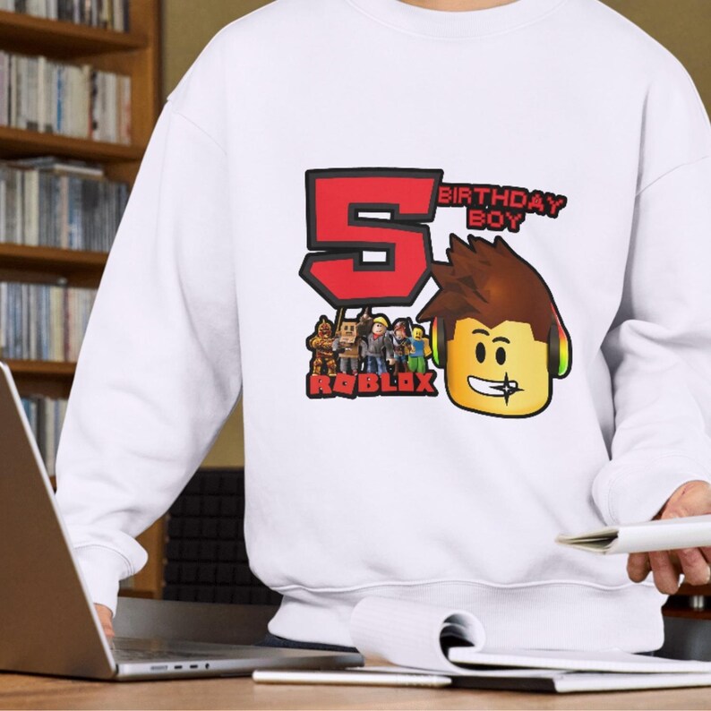 Roblox Png, Roblox 5th Birthday PNG, Sublimation Design (digital ...