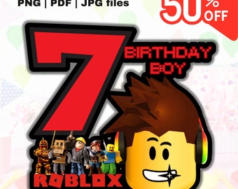 Roblox Birthday Png, Birthday Roblox, Sublimation Design Download ...