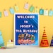 Roblox Birthday Welcome Sign, Editable Video Game Party Decor (digital ...